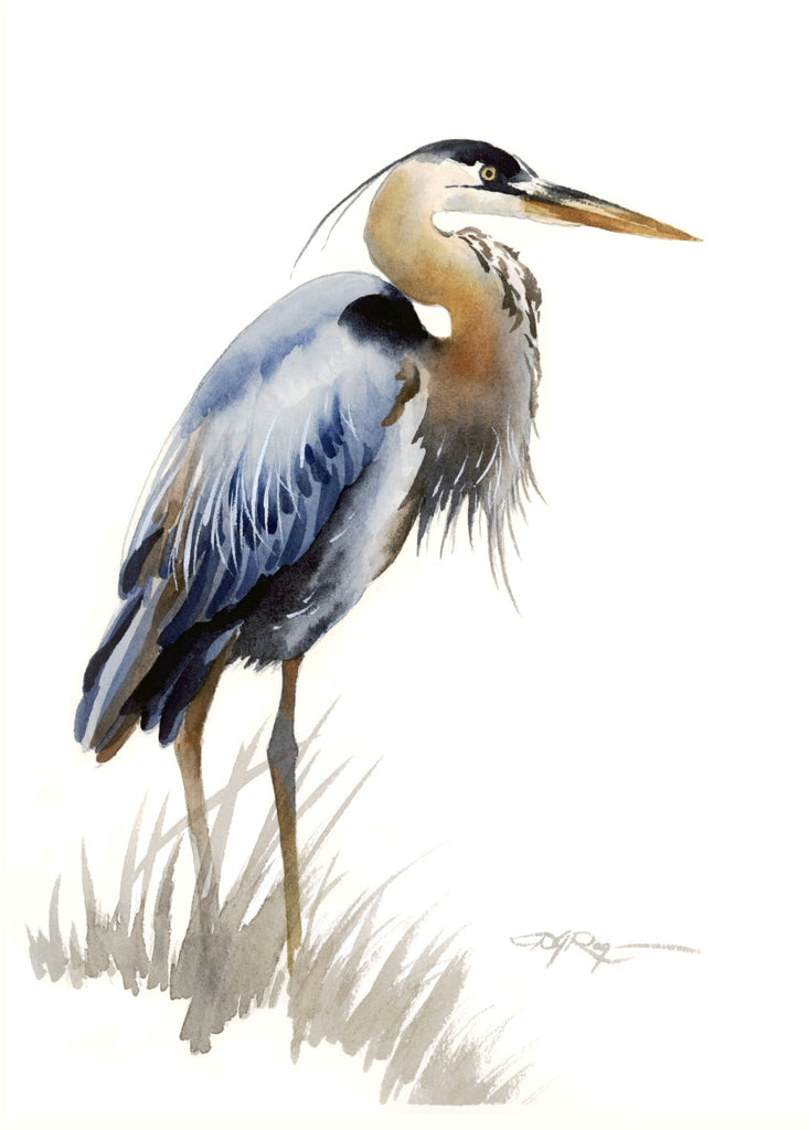 "Blue Heron" Watercolor Mastery Workshop – djrogersart.com