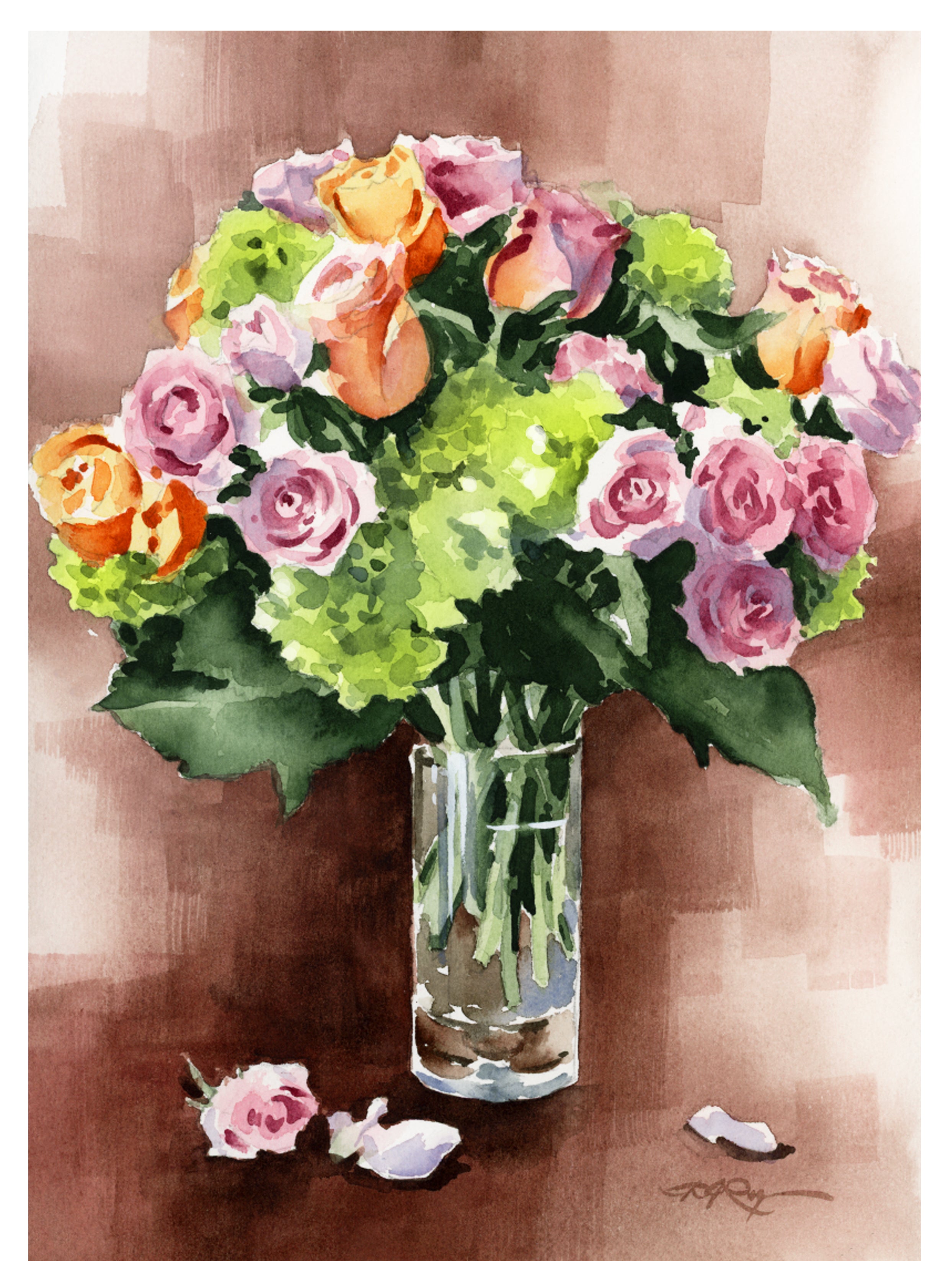 "Floral Bouquet" Watercolor Mastery Workshop – djrogersart.com